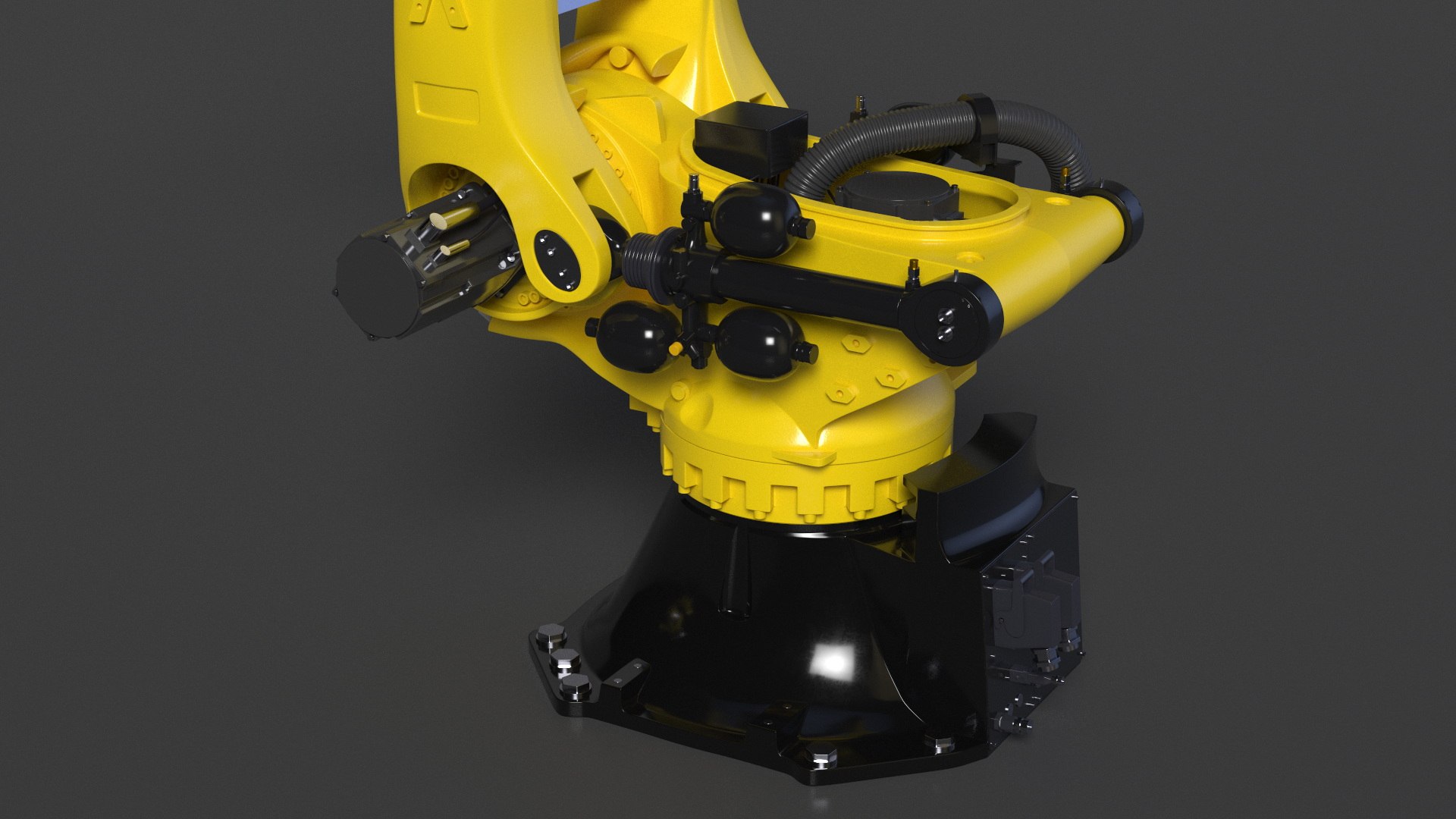 Ultra Robotic Arm Yellow Rigged For Cinema 4D 3D Model - TurboSquid 2362573