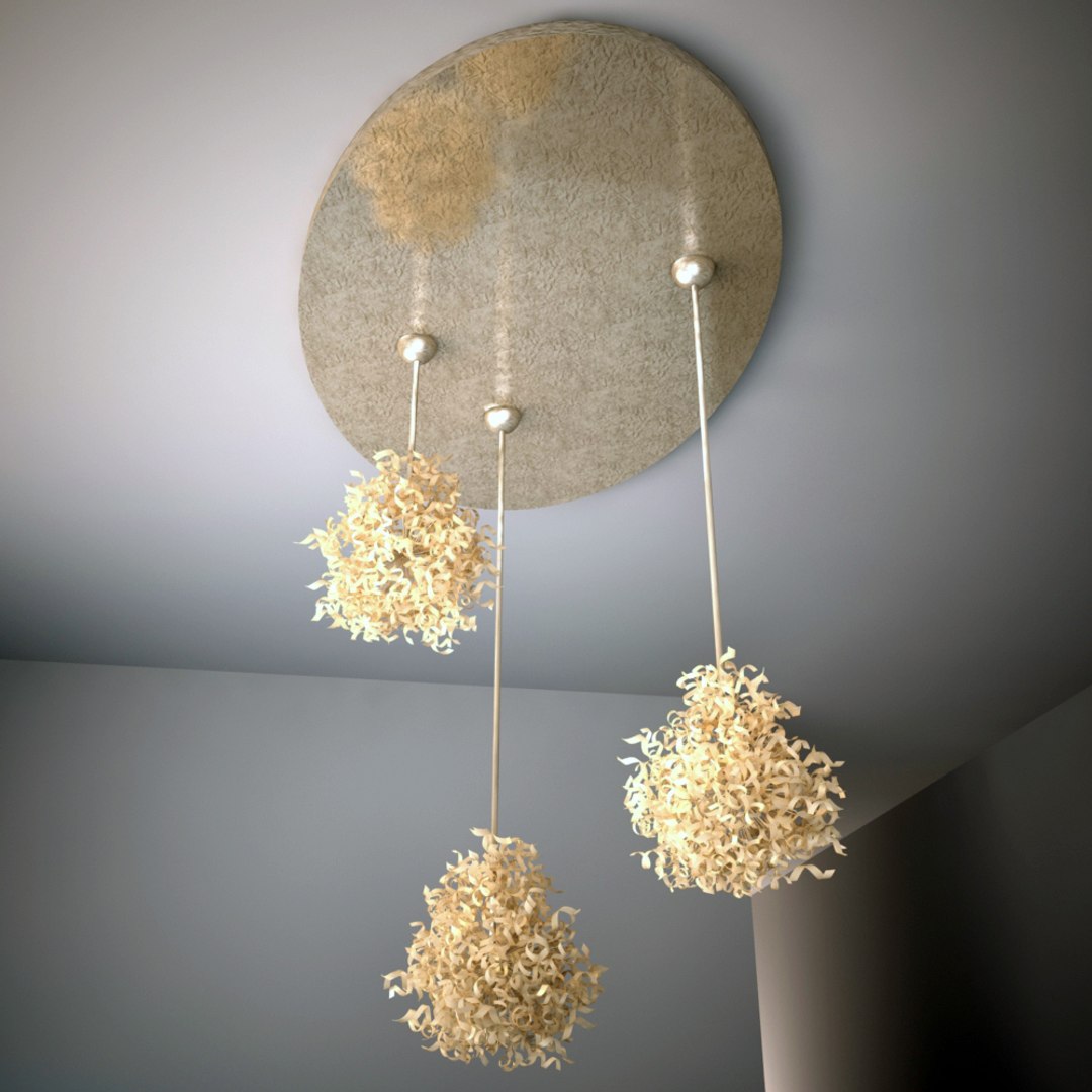 3ds max flower lighting lamp