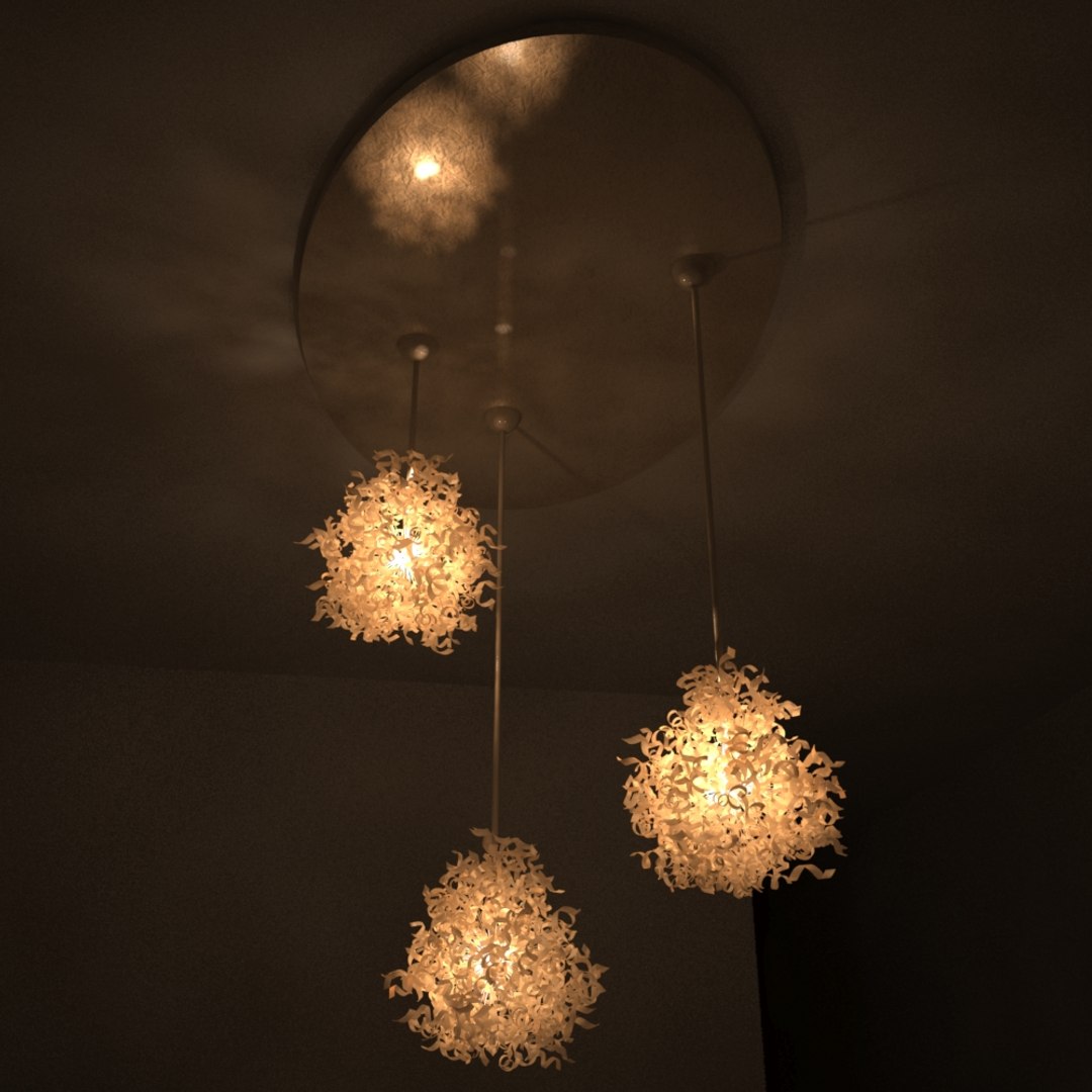 3ds max flower lighting lamp