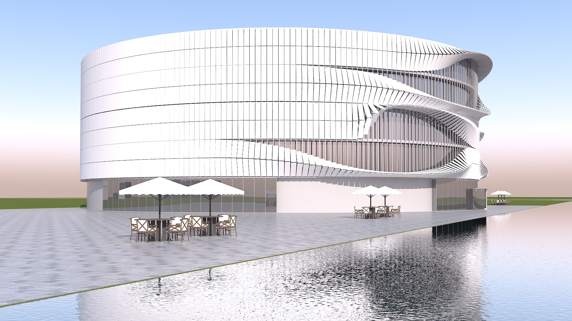 3D Future Building 01 - TurboSquid 2098782