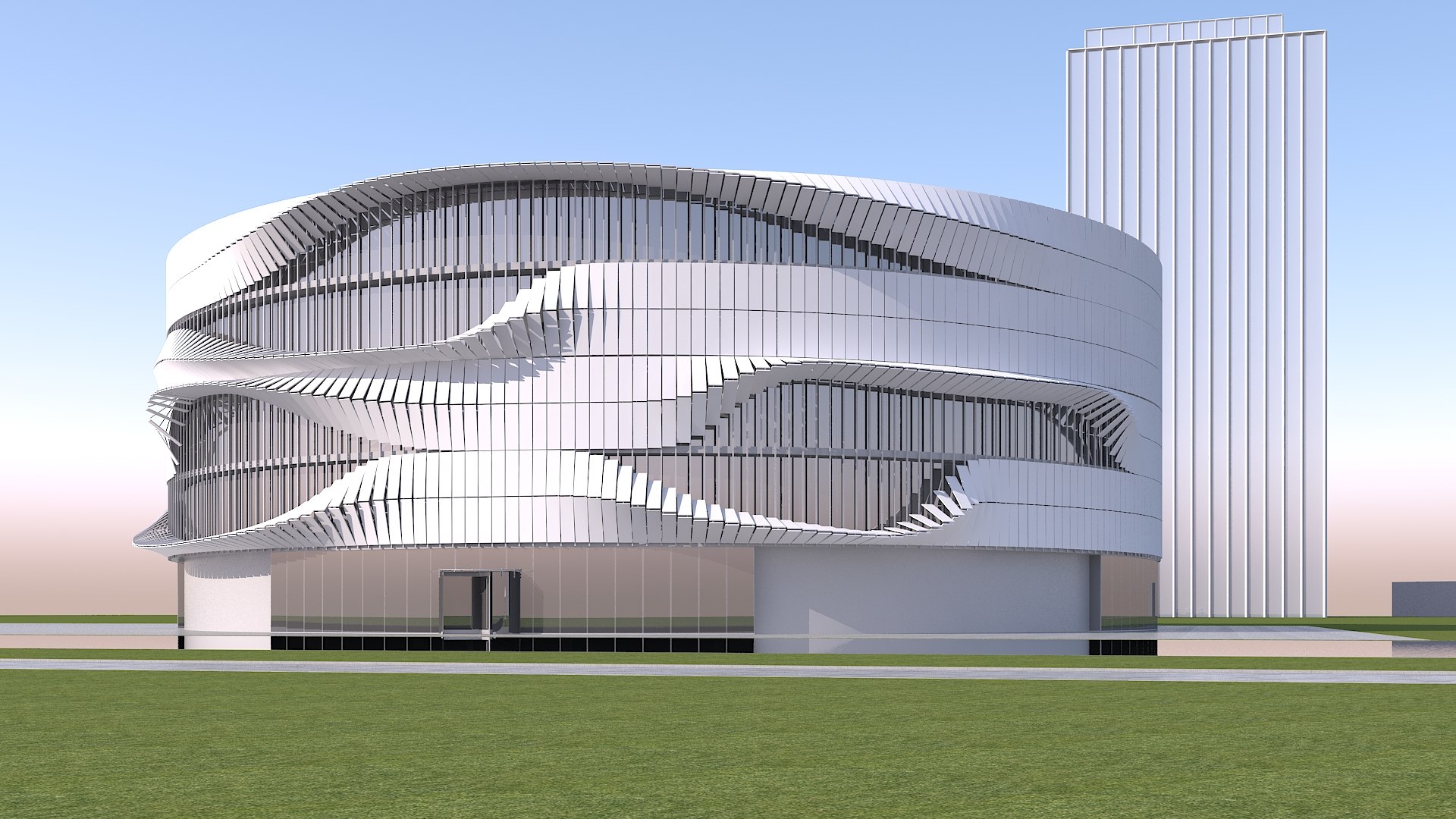 3D Future Building 01 - TurboSquid 2098782