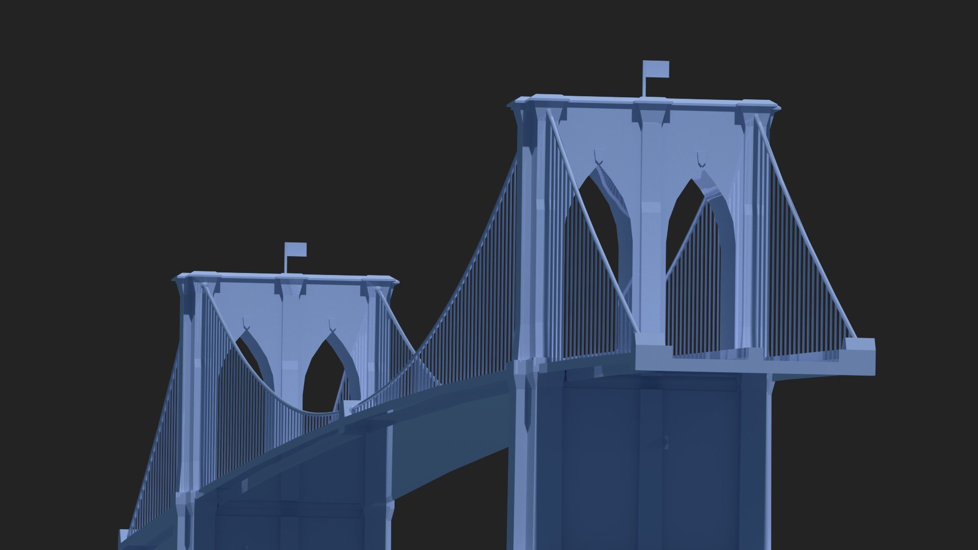 Brooklyn Bridge Printing Model - TurboSquid 1408826