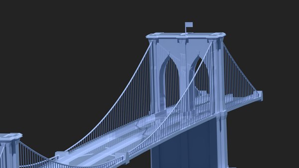 Brooklyn bridge printing model - TurboSquid 1408826