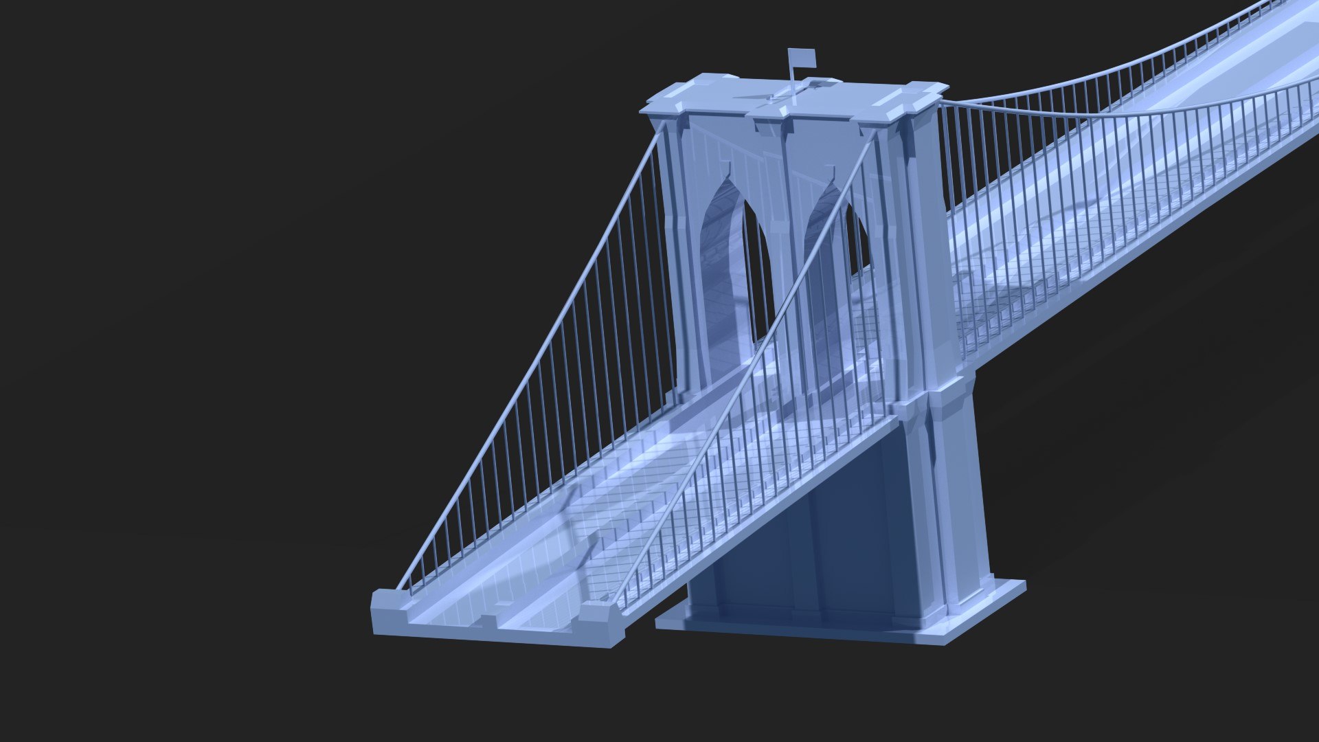 Brooklyn Bridge Printing Model - TurboSquid 1408826