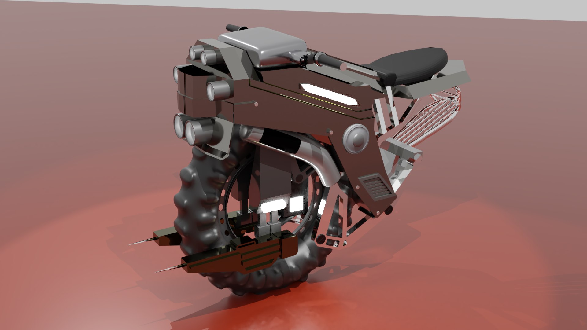 modelo 3d Gyro Bike Alina Battle Angel - TurboSquid 2048194