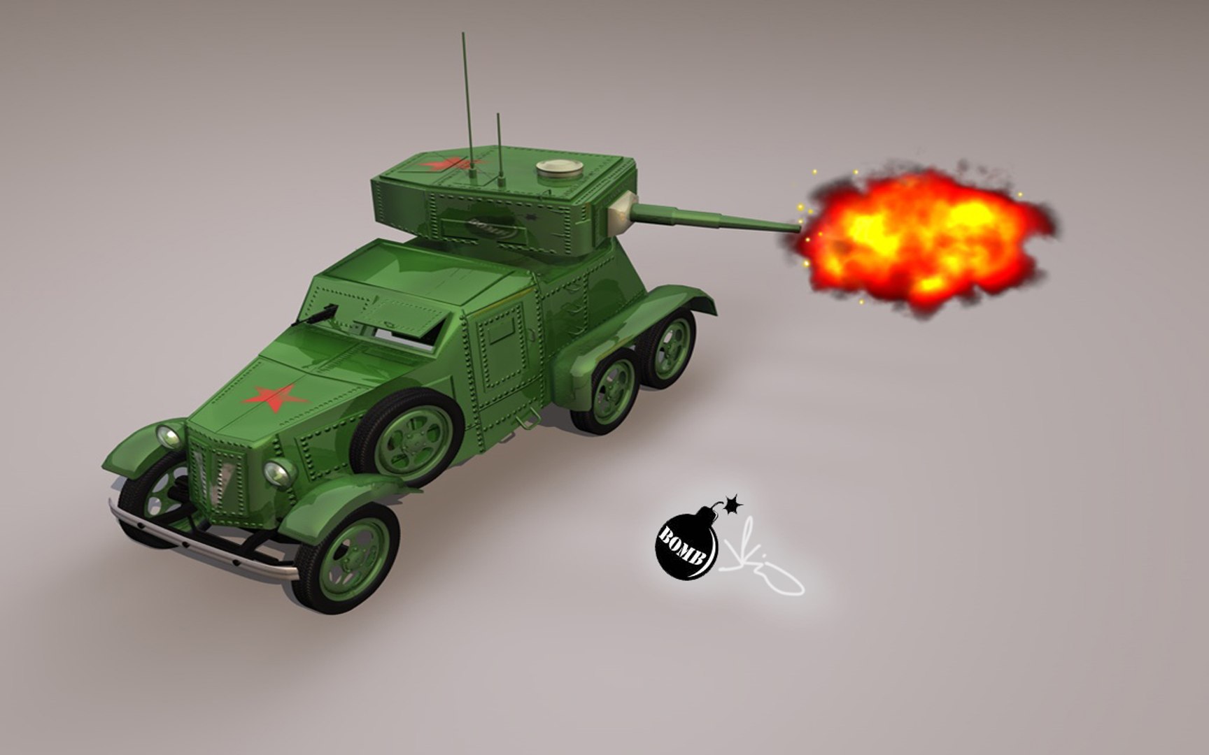 Ba6 Armored Car C4d Free