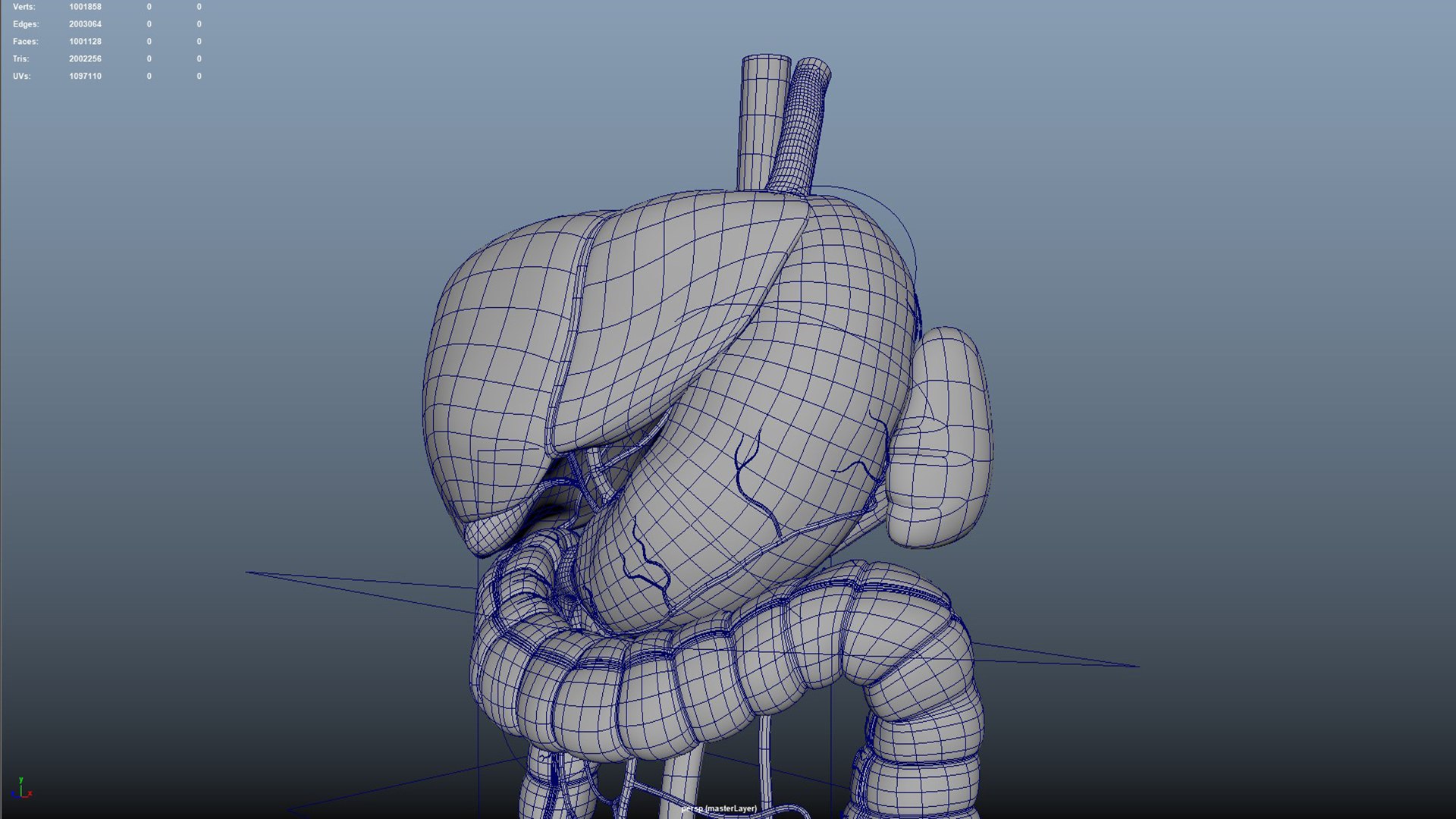 3D Hepatic Portal System - TurboSquid 2190073