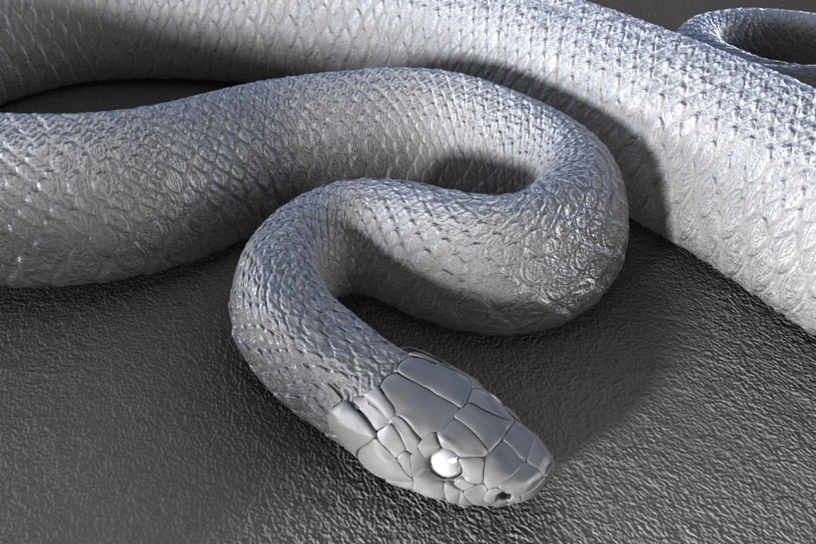 3d Model Black Snake