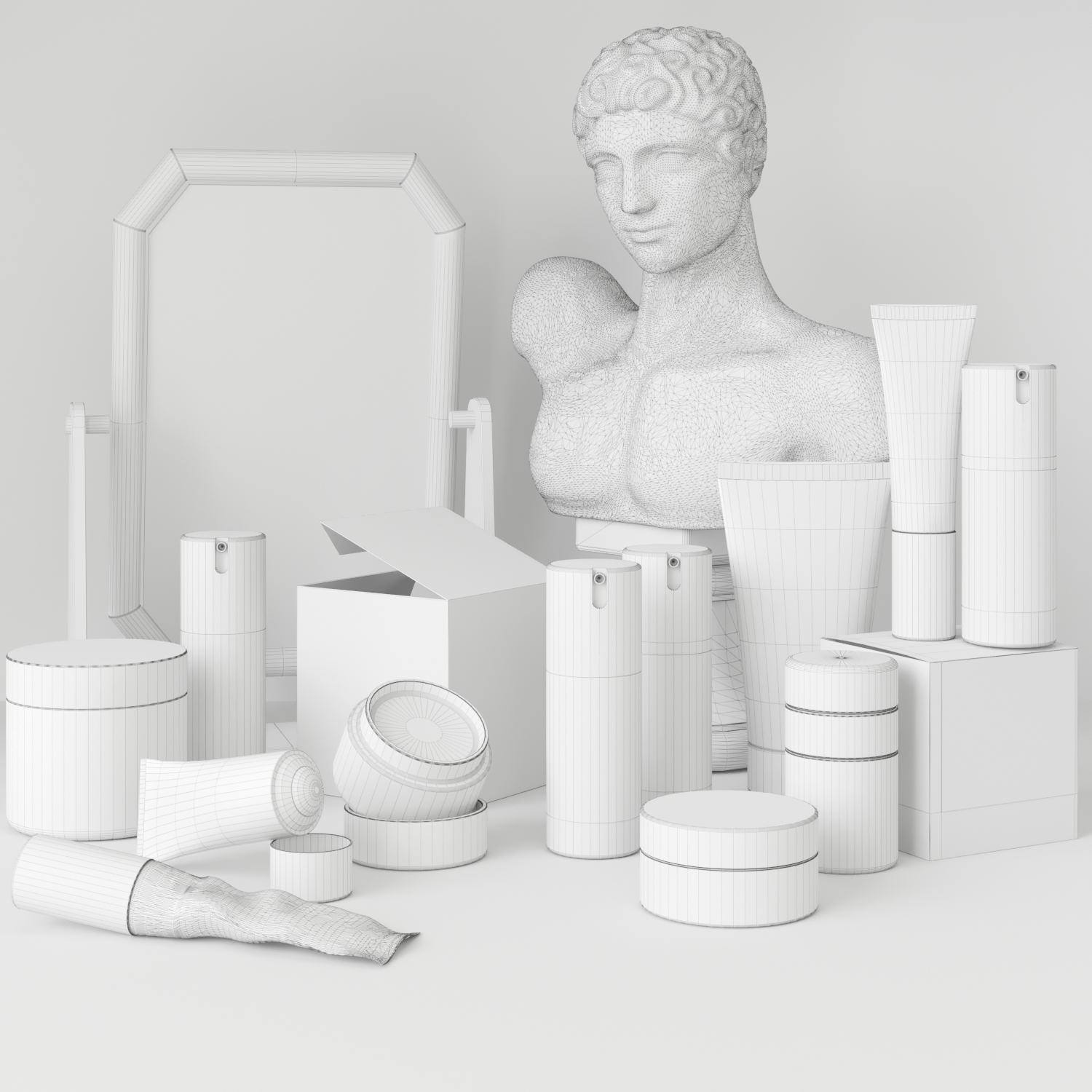 3D cosmetics brand - TurboSquid 1688407