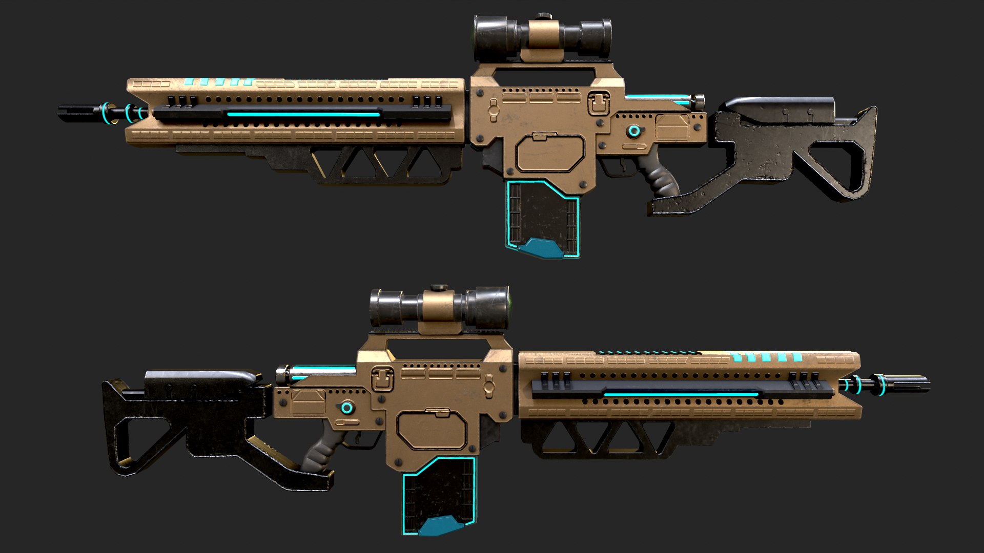 Sci-Fi Sniper Rifle Model - TurboSquid 1918540
