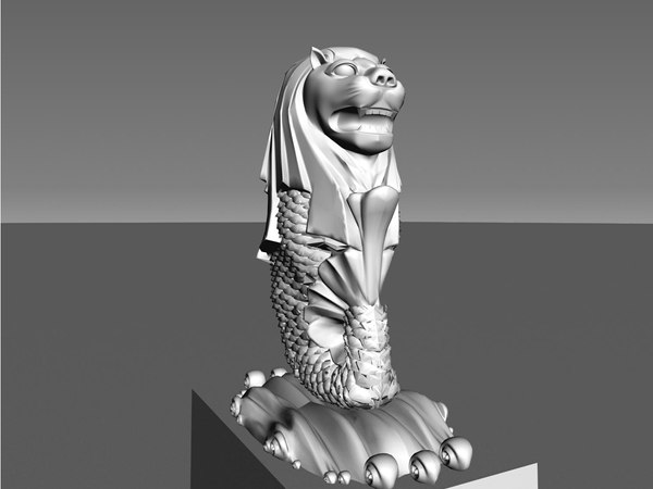 Merlion low-poly 3D model - TurboSquid 1514365