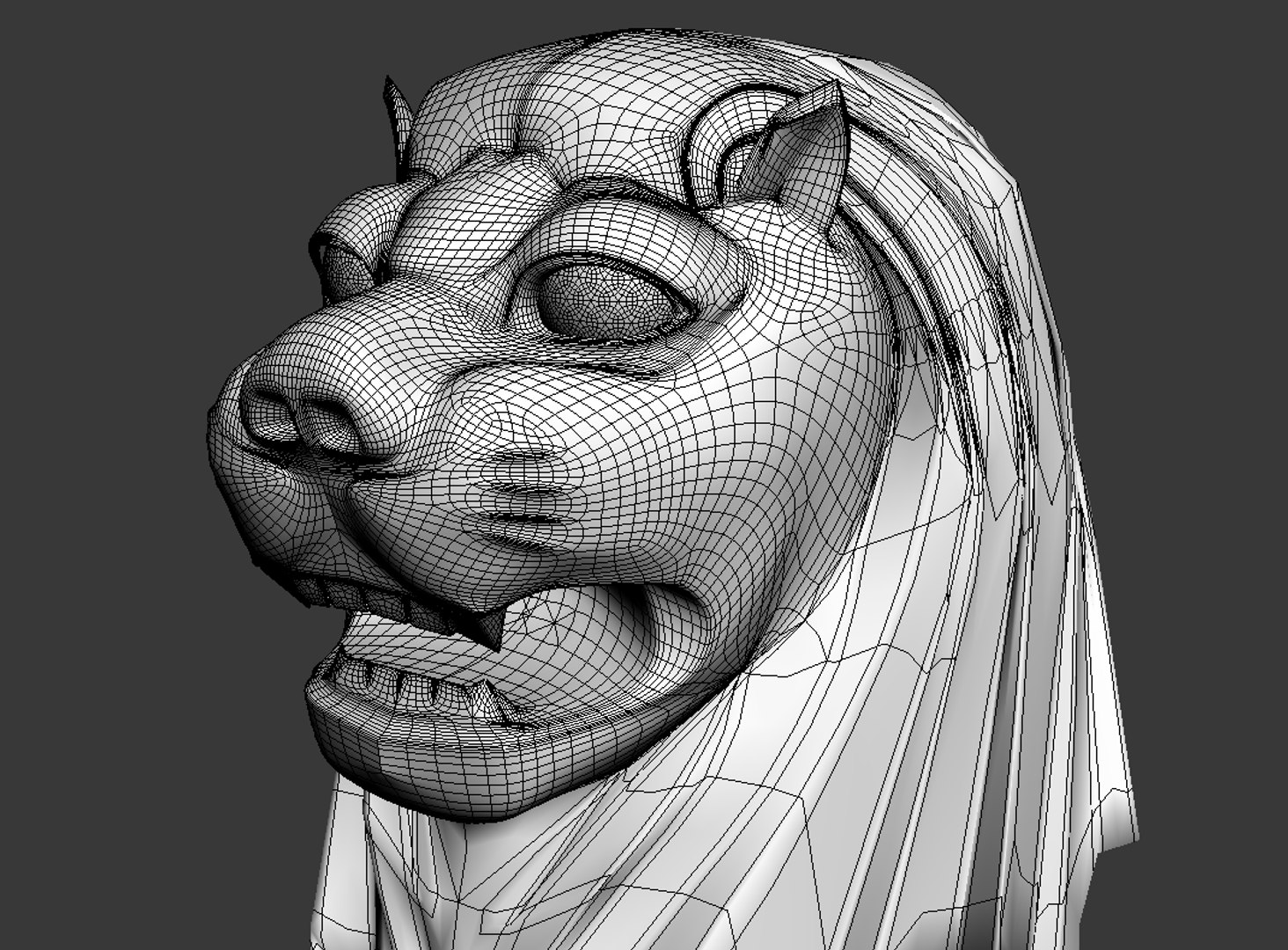 Merlion Low-poly 3D Model - TurboSquid 1514365