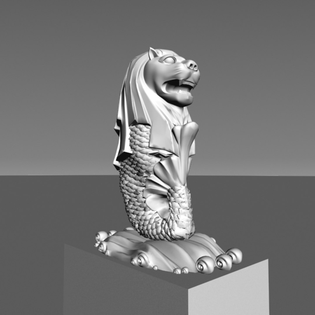 Merlion Low-poly 3D Model - TurboSquid 1514365