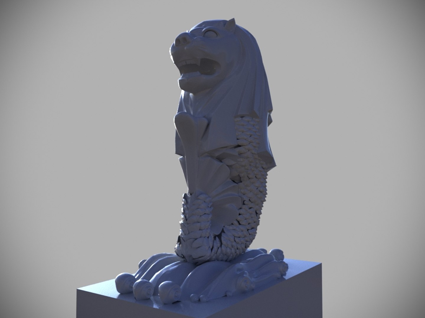 Merlion Low-poly 3D Model - TurboSquid 1514365
