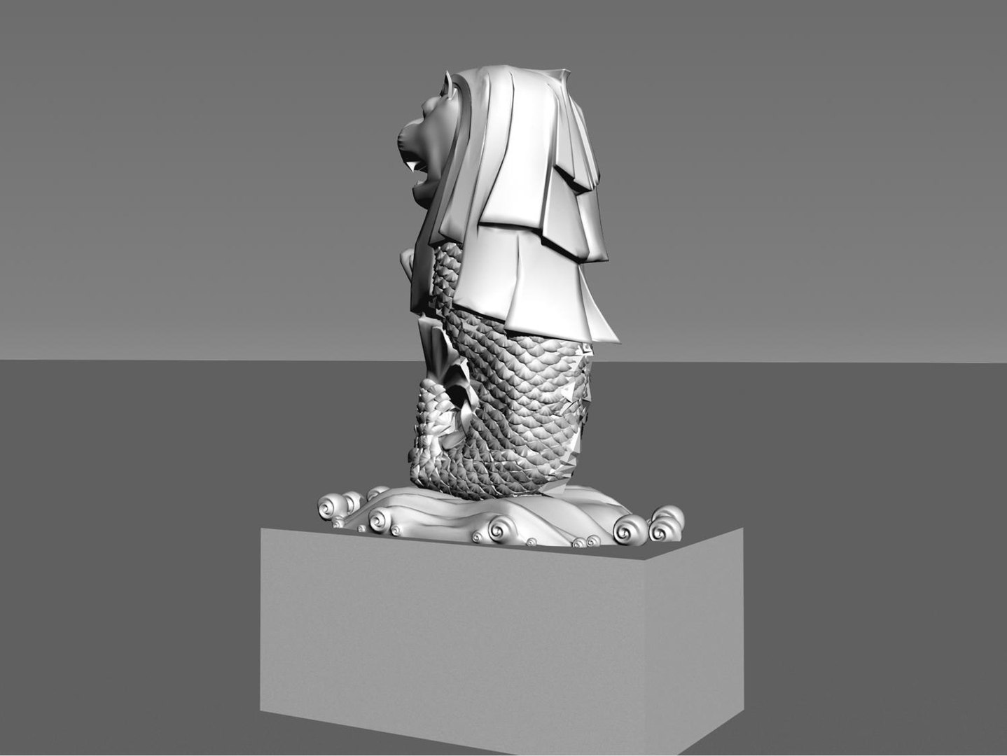 Merlion Low-poly 3D Model - TurboSquid 1514365