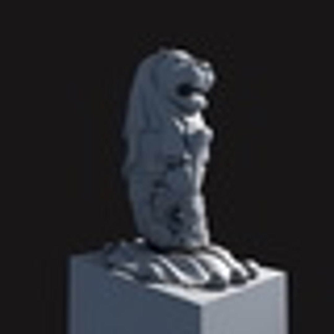 Merlion Low-poly 3D Model - TurboSquid 1514365