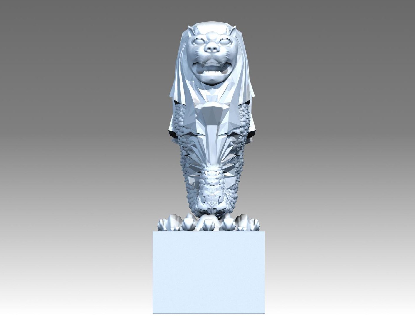 Merlion Low-poly 3D Model - TurboSquid 1514365