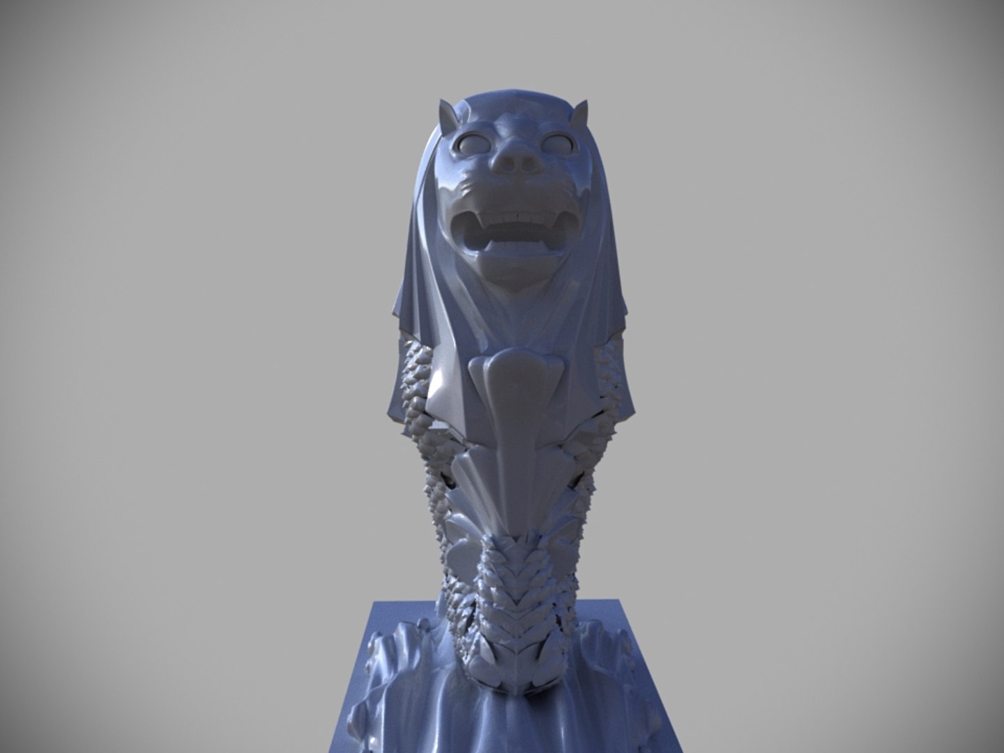 Merlion Low-poly 3D Model - TurboSquid 1514365
