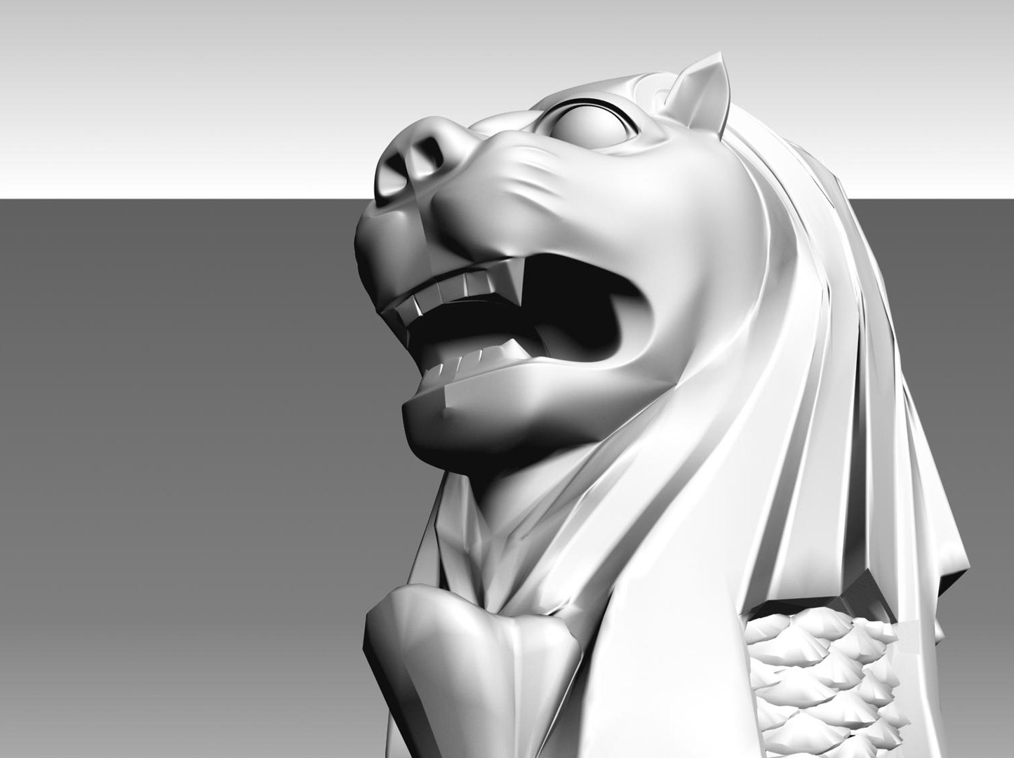 Merlion Low-poly 3D Model - TurboSquid 1514365