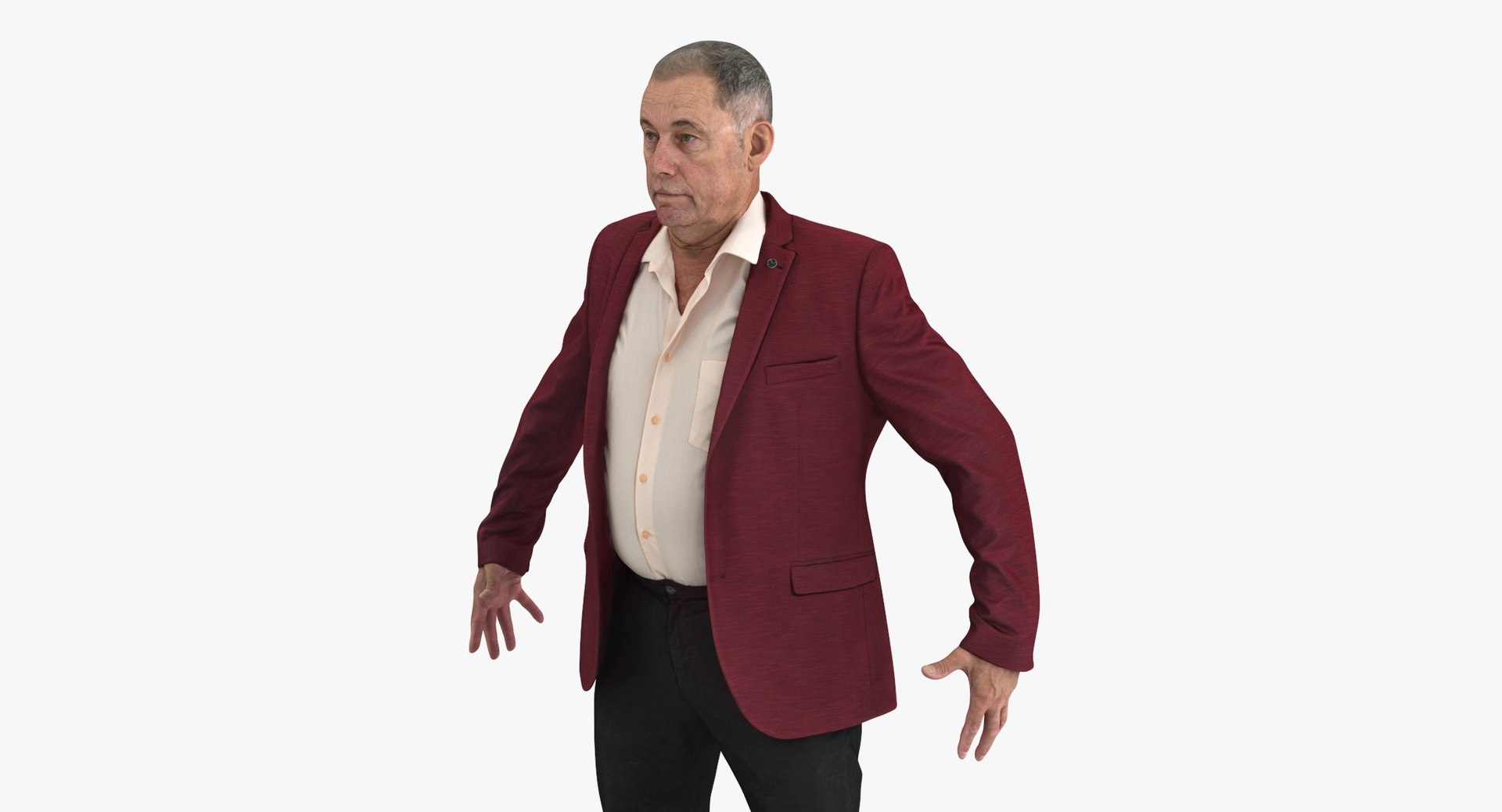 Hector Business A Pose model - TurboSquid 2016797