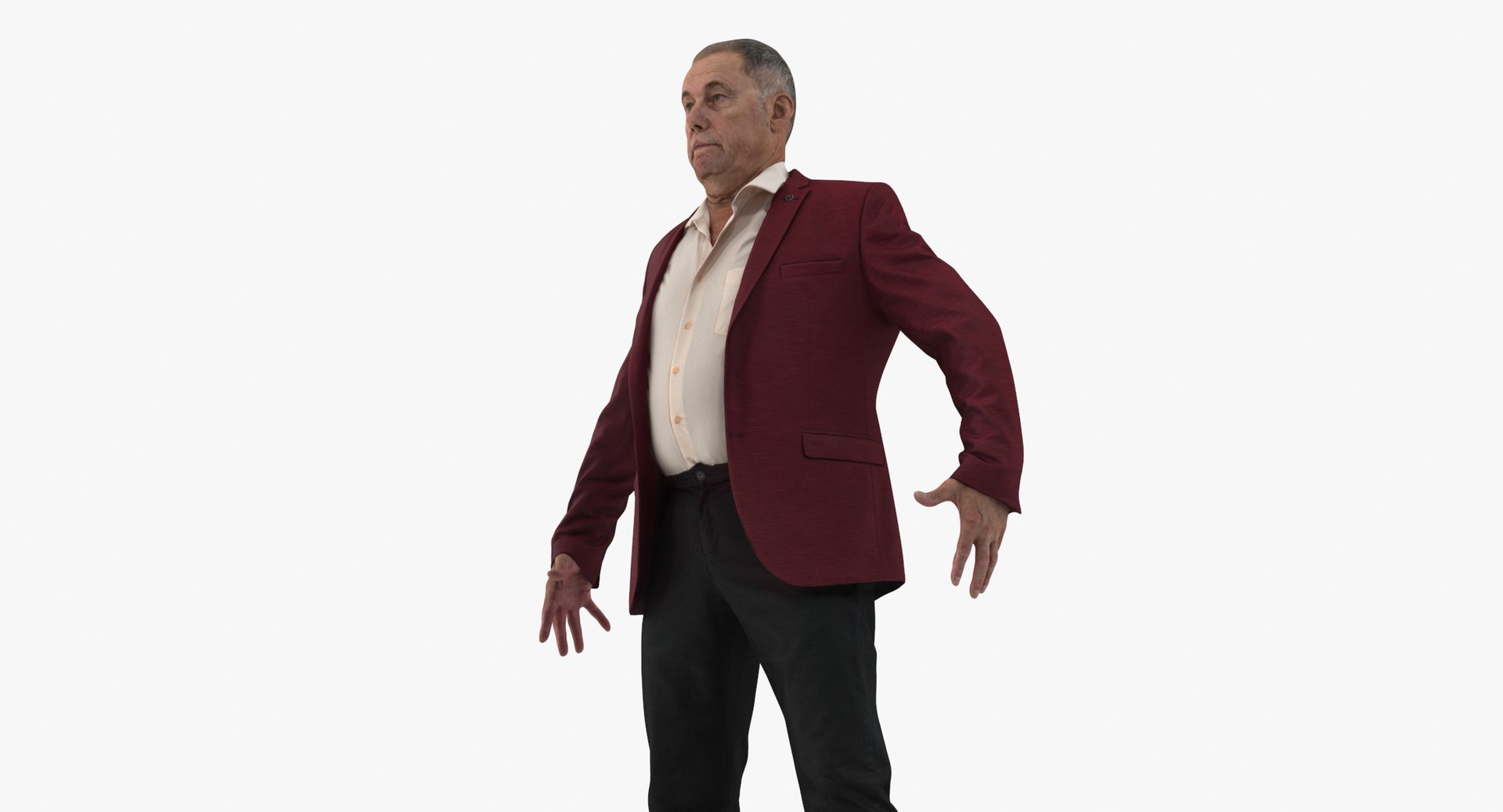 Hector Business A Pose model - TurboSquid 2016797