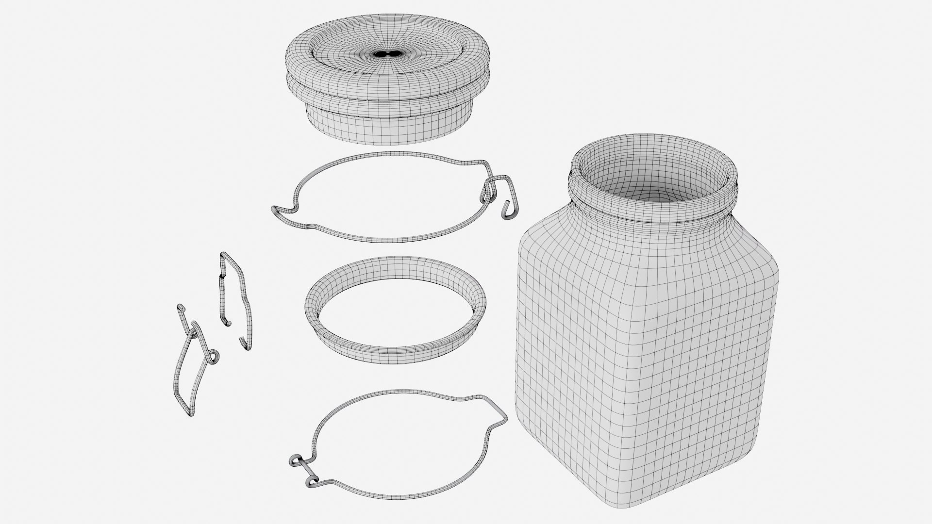 Glass Jar 3 3D - TurboSquid 1968635