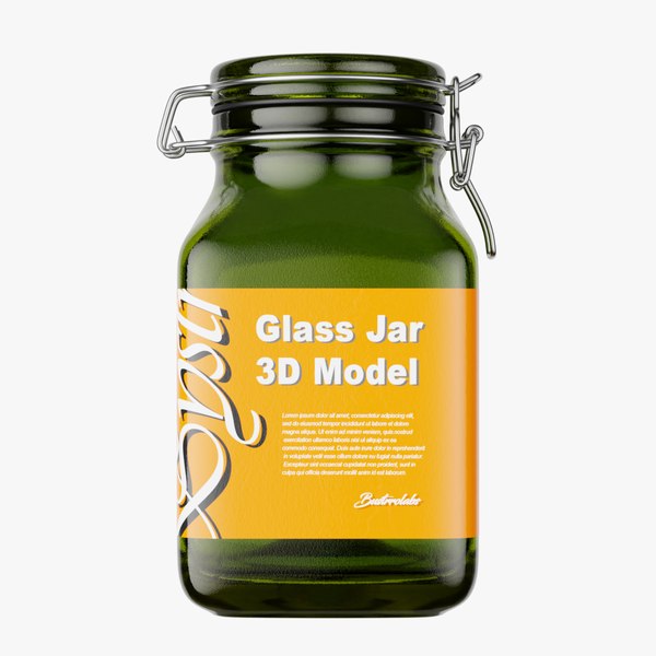 Glass Jar 3 3D - TurboSquid 1968635