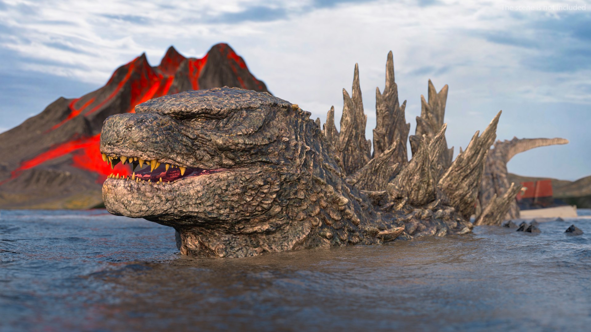 3D Monster Godzilla Rigged for Cinema 4D - TurboSquid 2117681