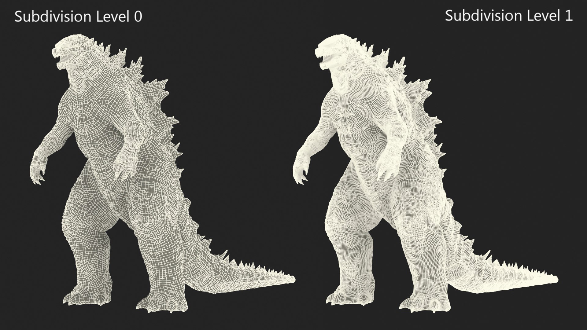 3D Monster Godzilla Rigged for Cinema 4D - TurboSquid 2117681