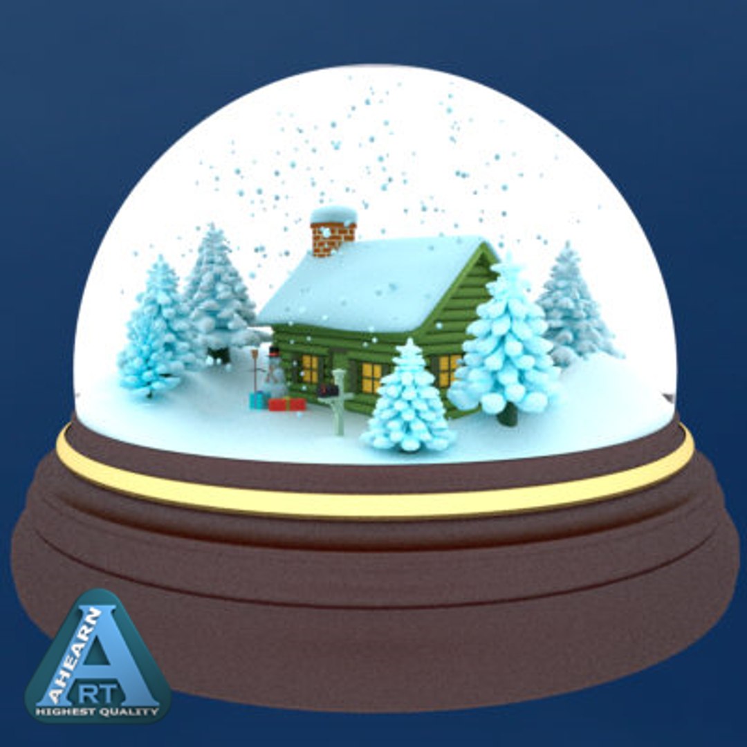 snow globe 3d model
