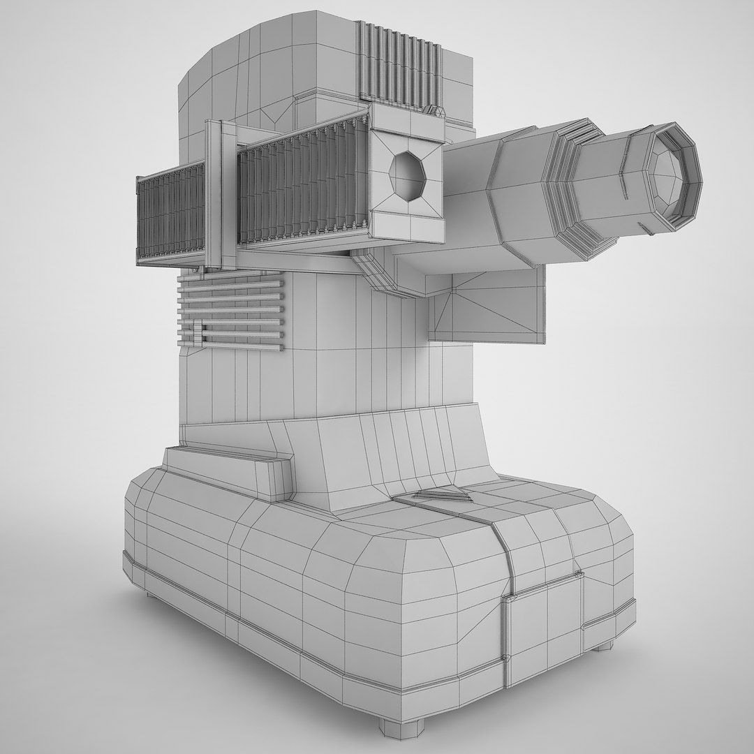 3d Model Of Old Slide Projector