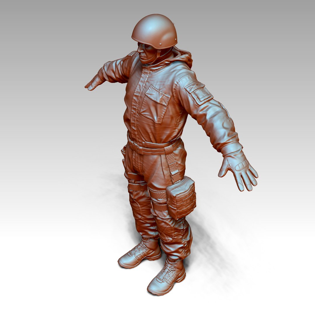zbrush sas soldier set 3d model