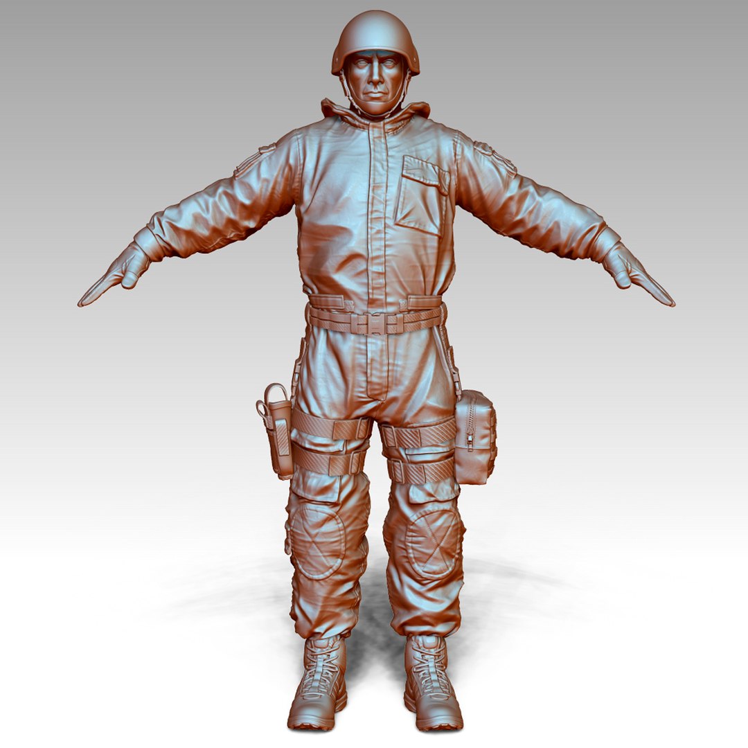 zbrush sas soldier set 3d model