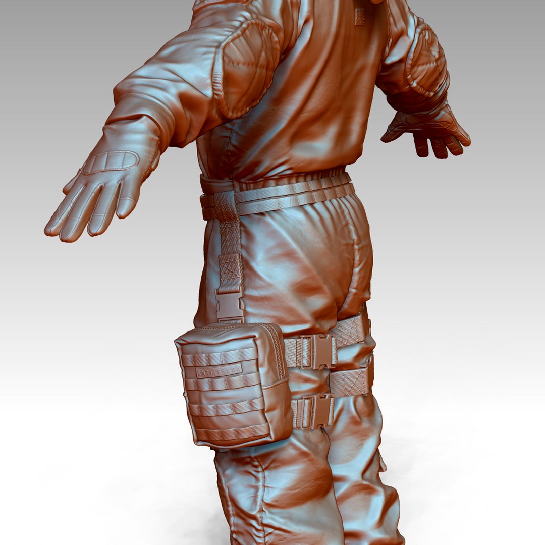 zbrush sas soldier set 3d model