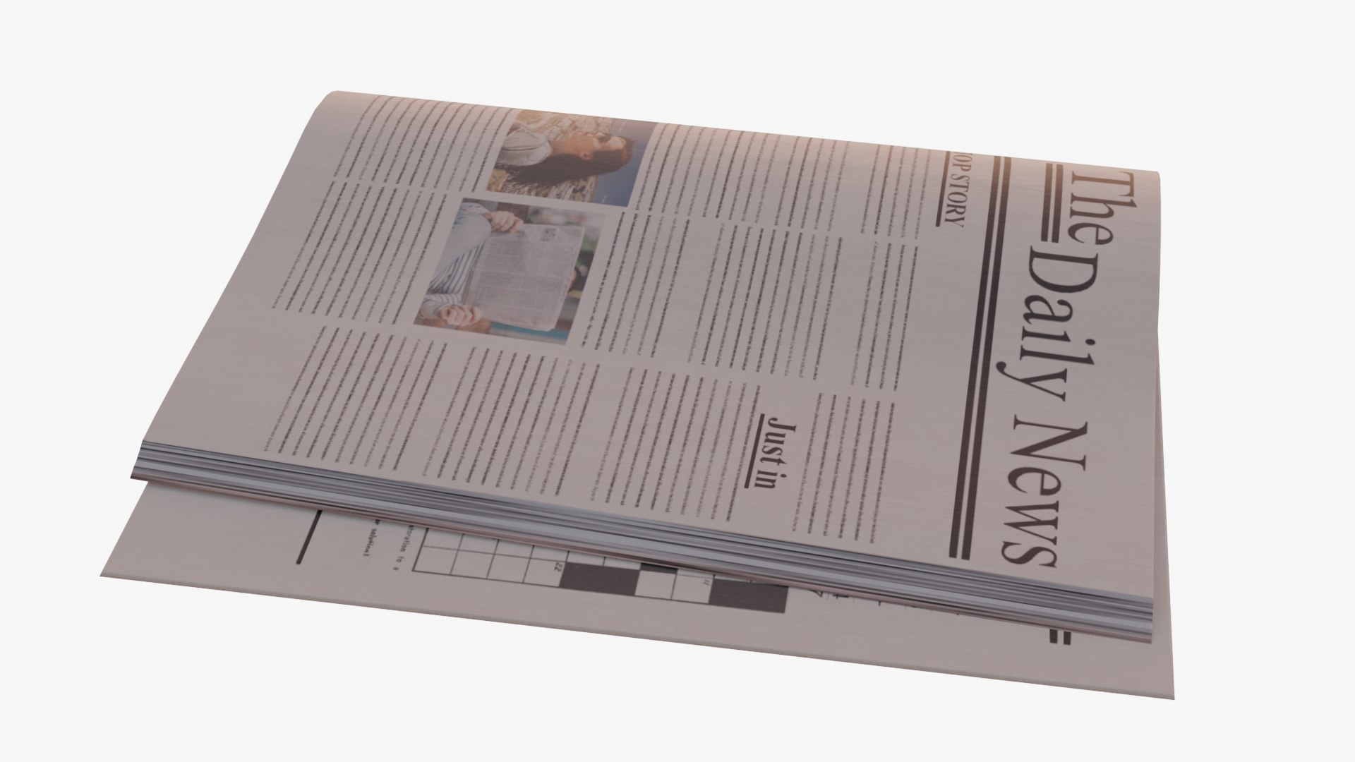 3D Newspaper Pbr Ready Model - TurboSquid 1559250