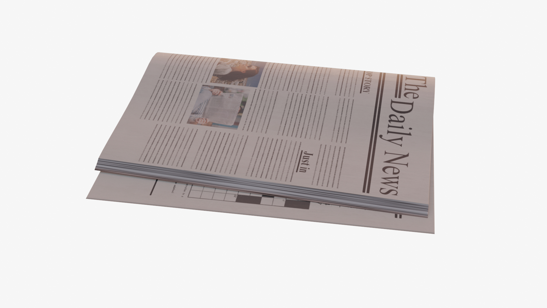 3D Newspaper Pbr Ready Model - TurboSquid 1559250