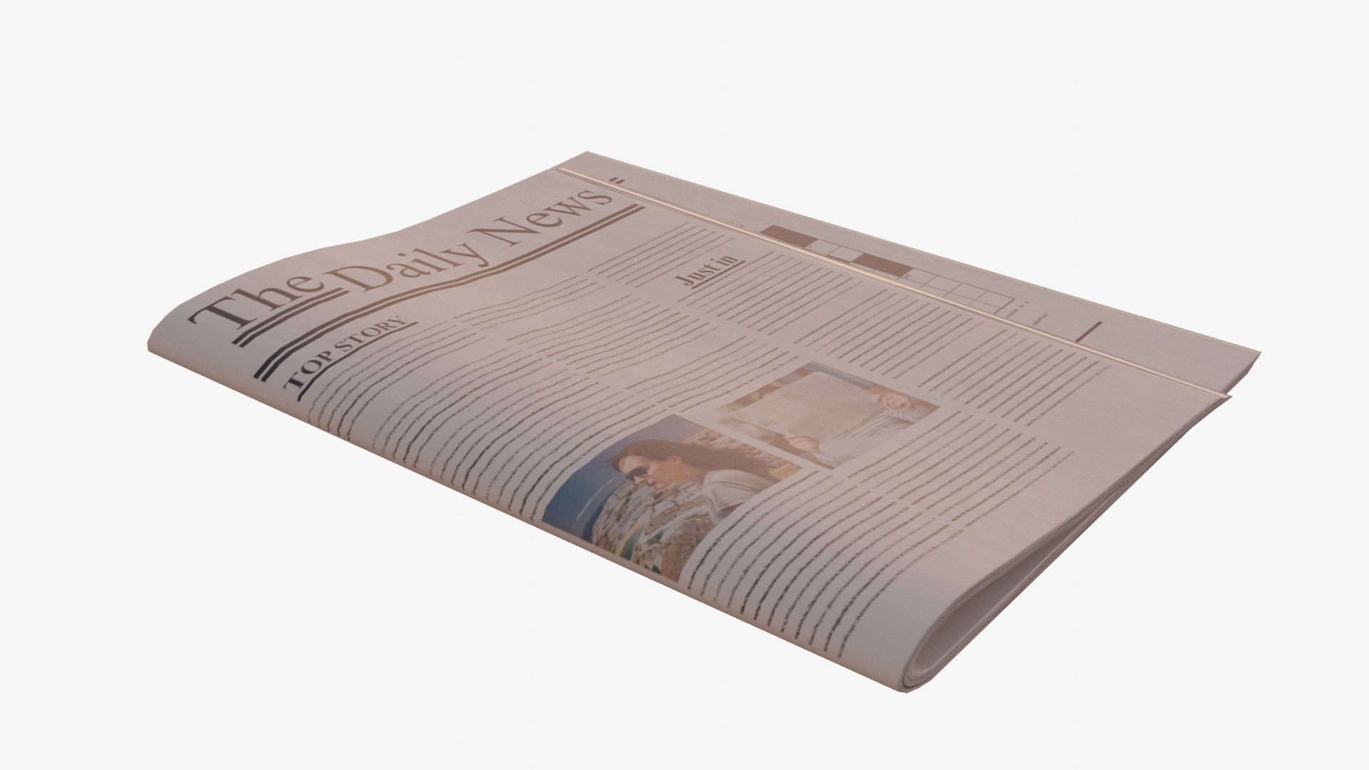 3D Newspaper Pbr Ready Model - TurboSquid 1559250