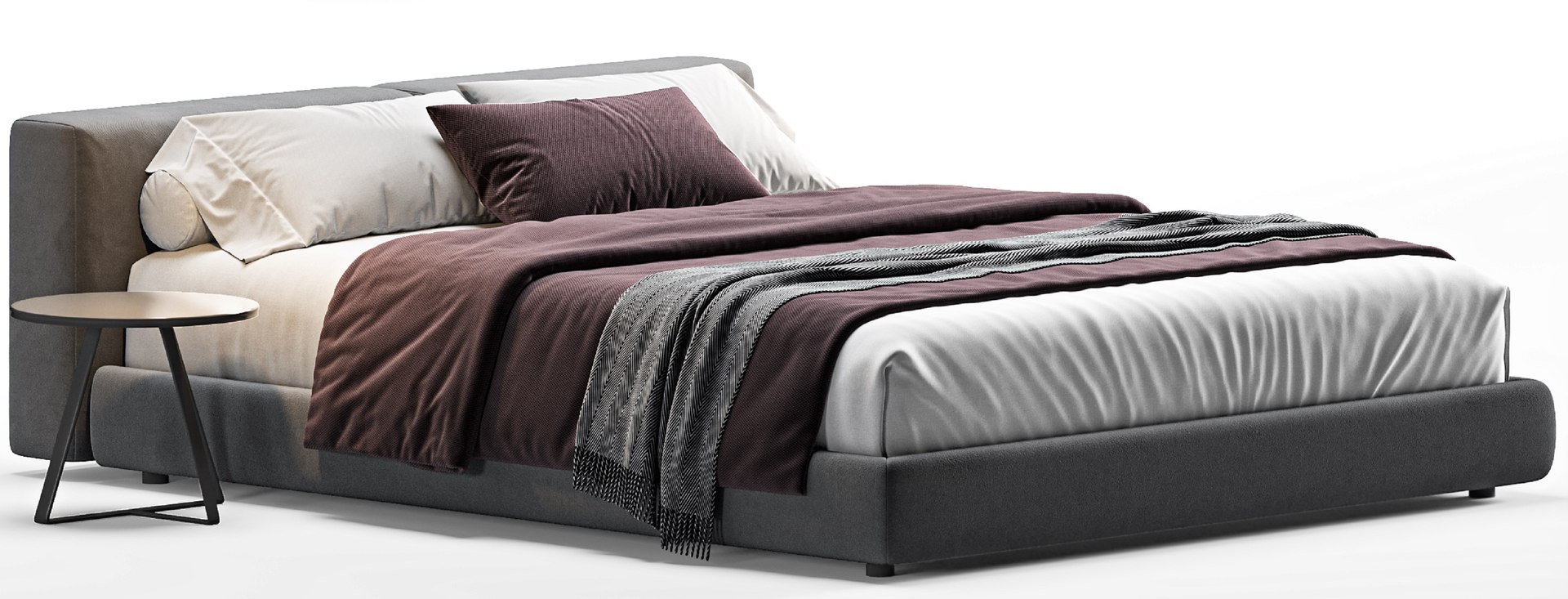Superoblong Queen Bed By Cappellini 3D - TurboSquid 2090691