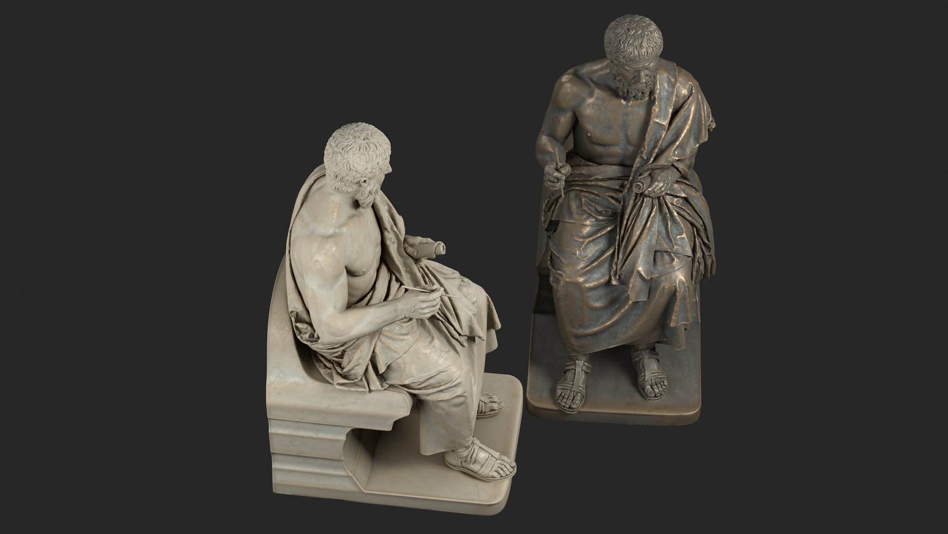3D model Plato Sculpture - TurboSquid 2010665