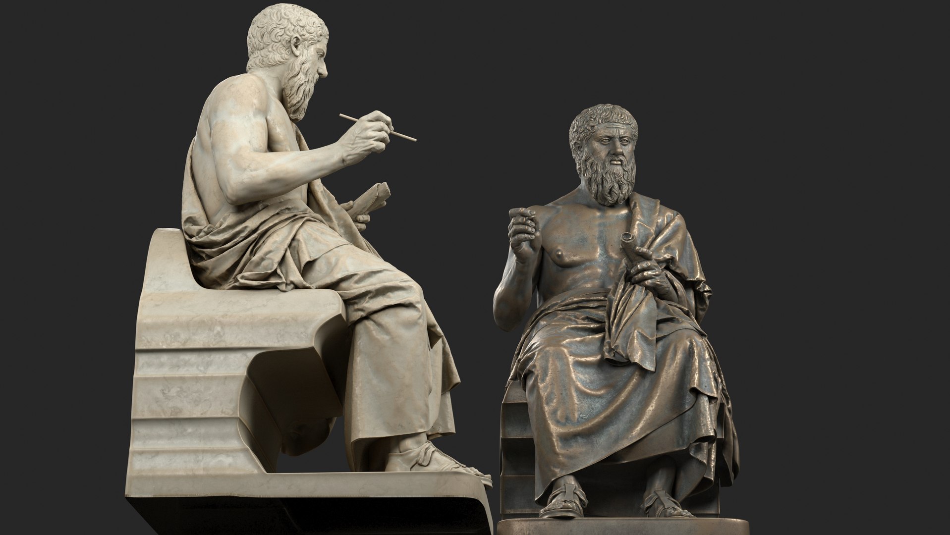 3D model Plato Sculpture - TurboSquid 2010665