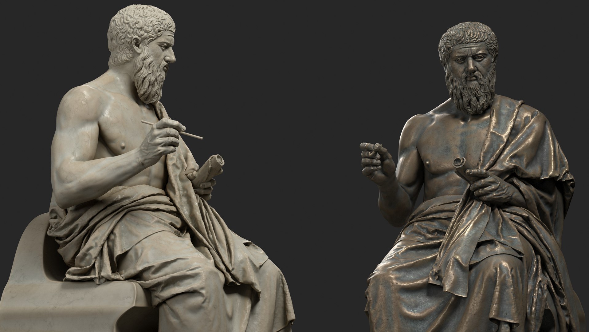 3D model Plato Sculpture - TurboSquid 2010665