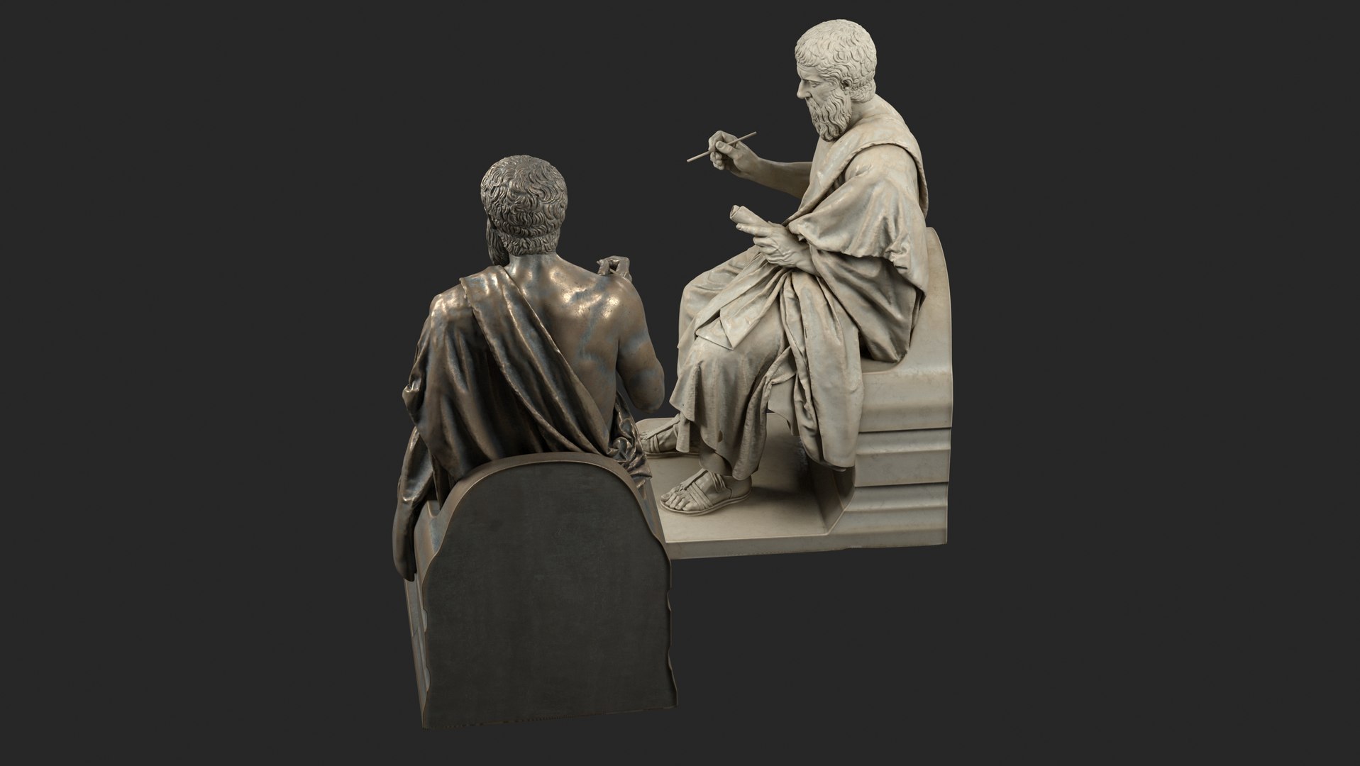 3D model Plato Sculpture - TurboSquid 2010665