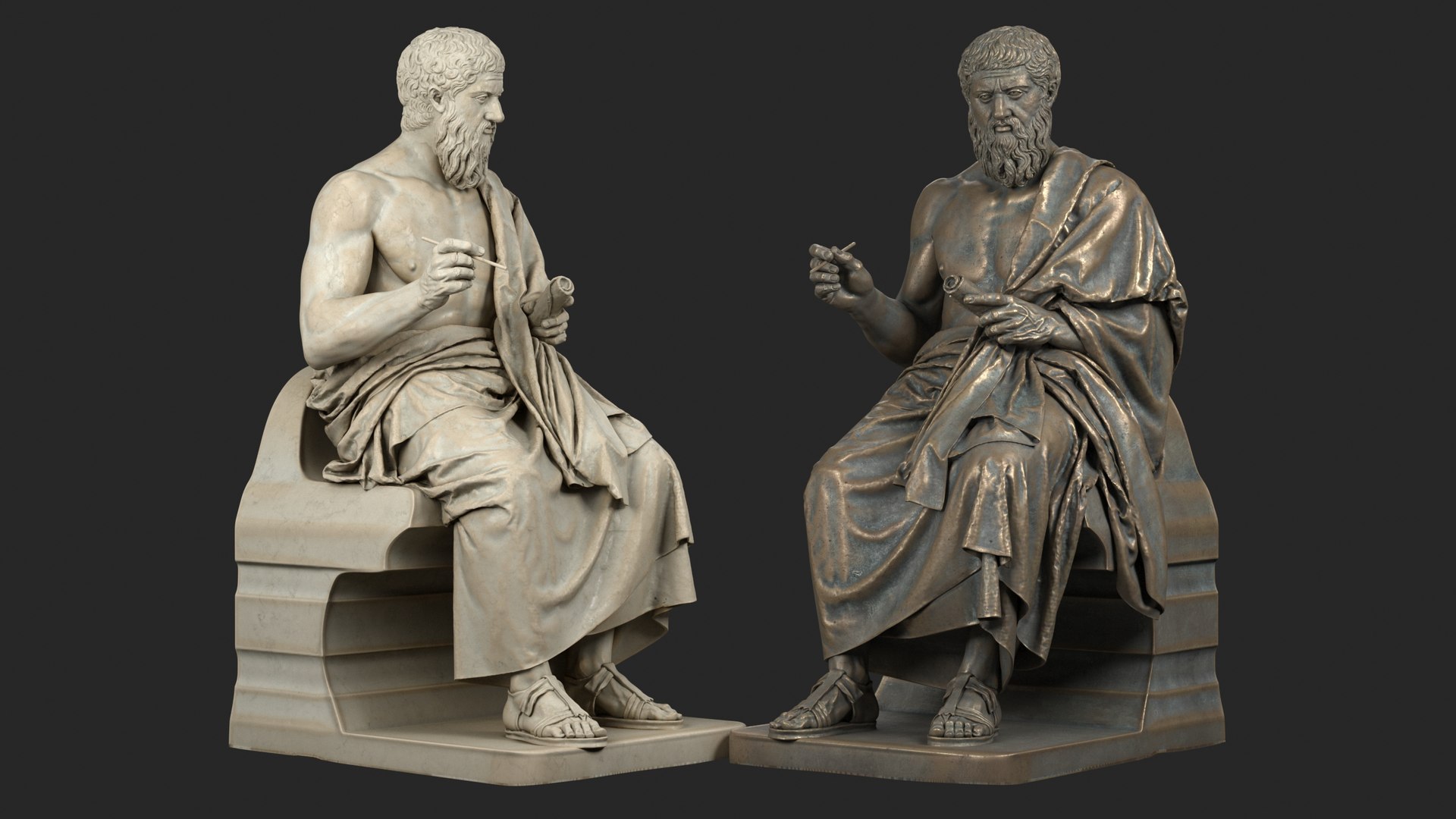 3D model Plato Sculpture - TurboSquid 2010665