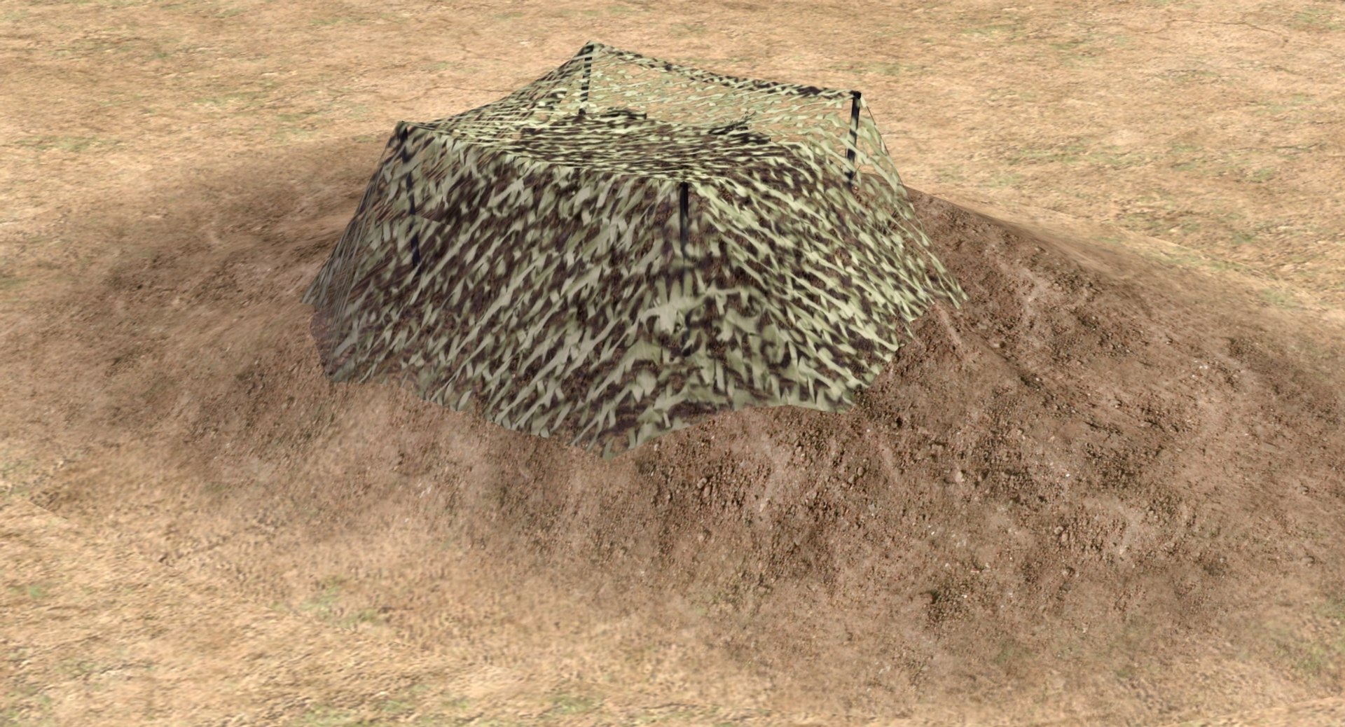 Bunker Foxhole 3d Model