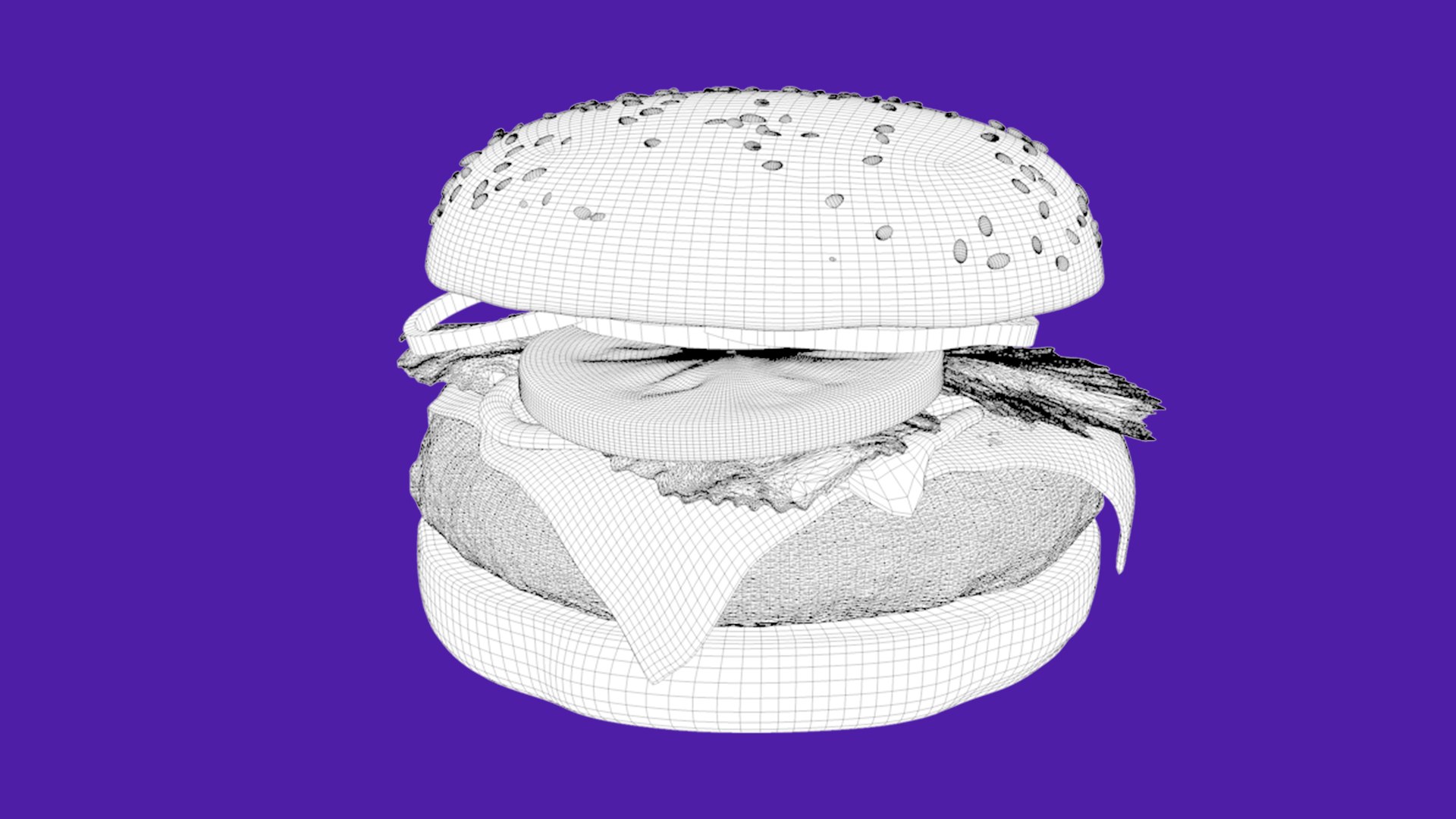 Burger Animation Model - TurboSquid 1624548