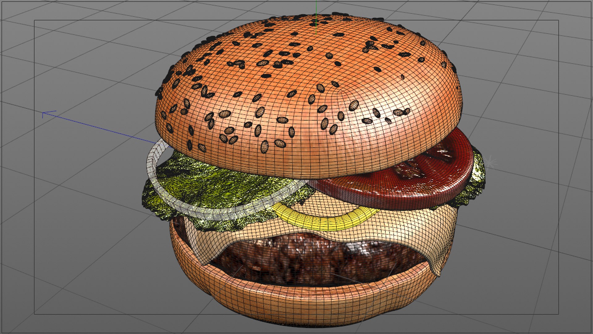 Burger Animation Model - TurboSquid 1624548