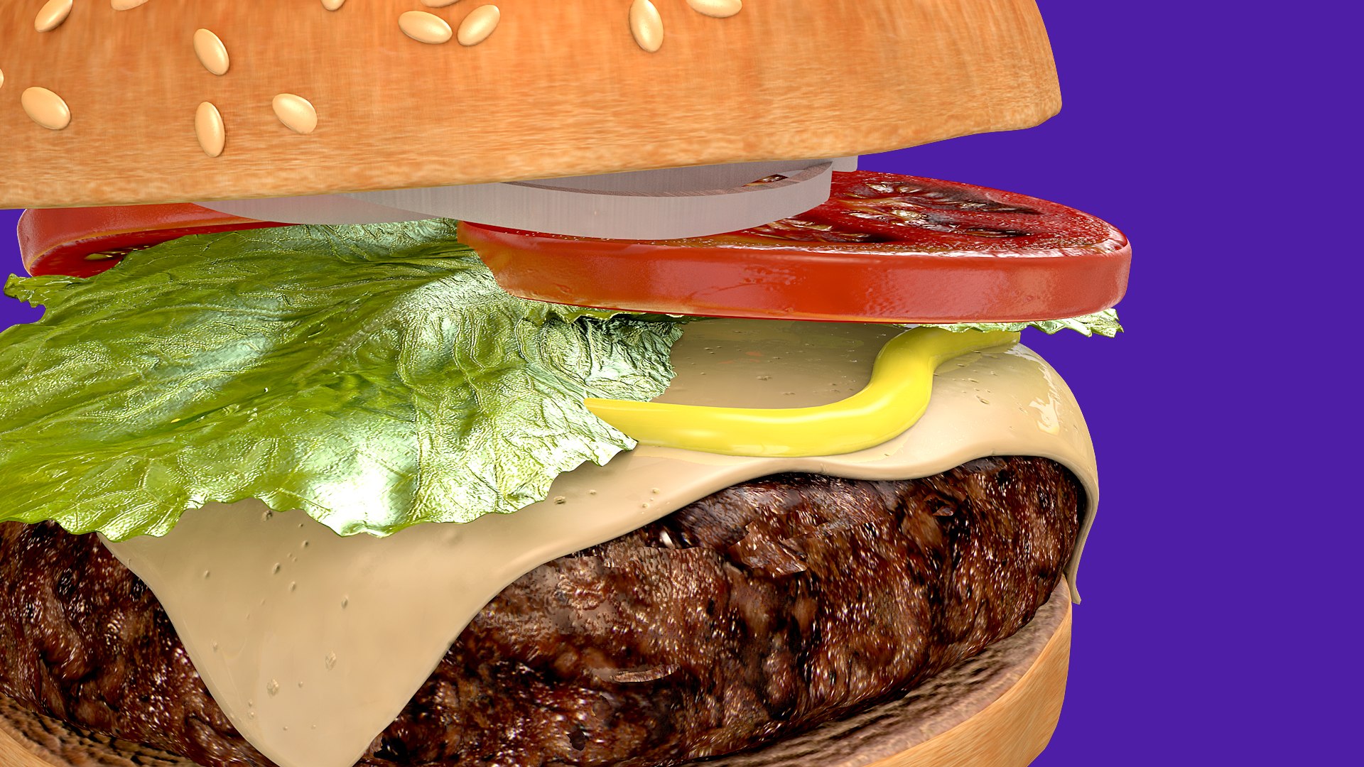 Burger Animation Model - TurboSquid 1624548