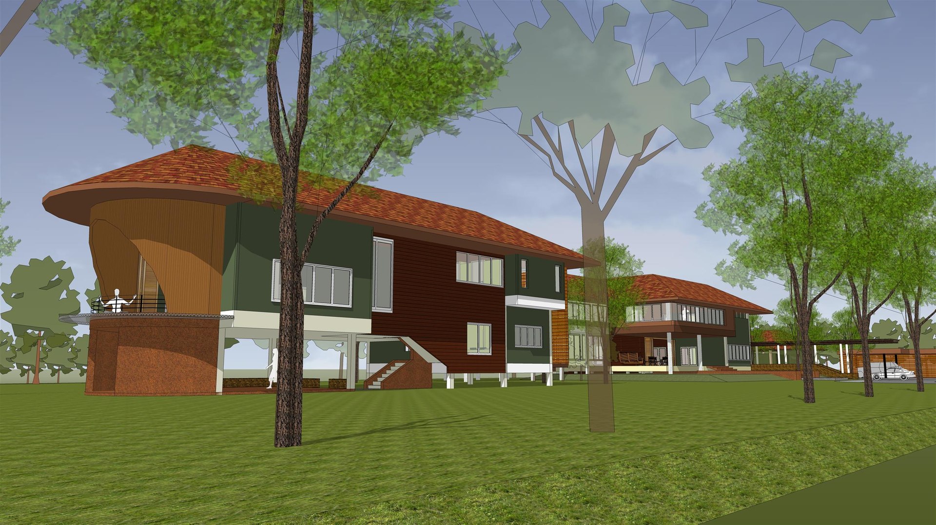 3D Model Tropical Architecture - TurboSquid 2055424