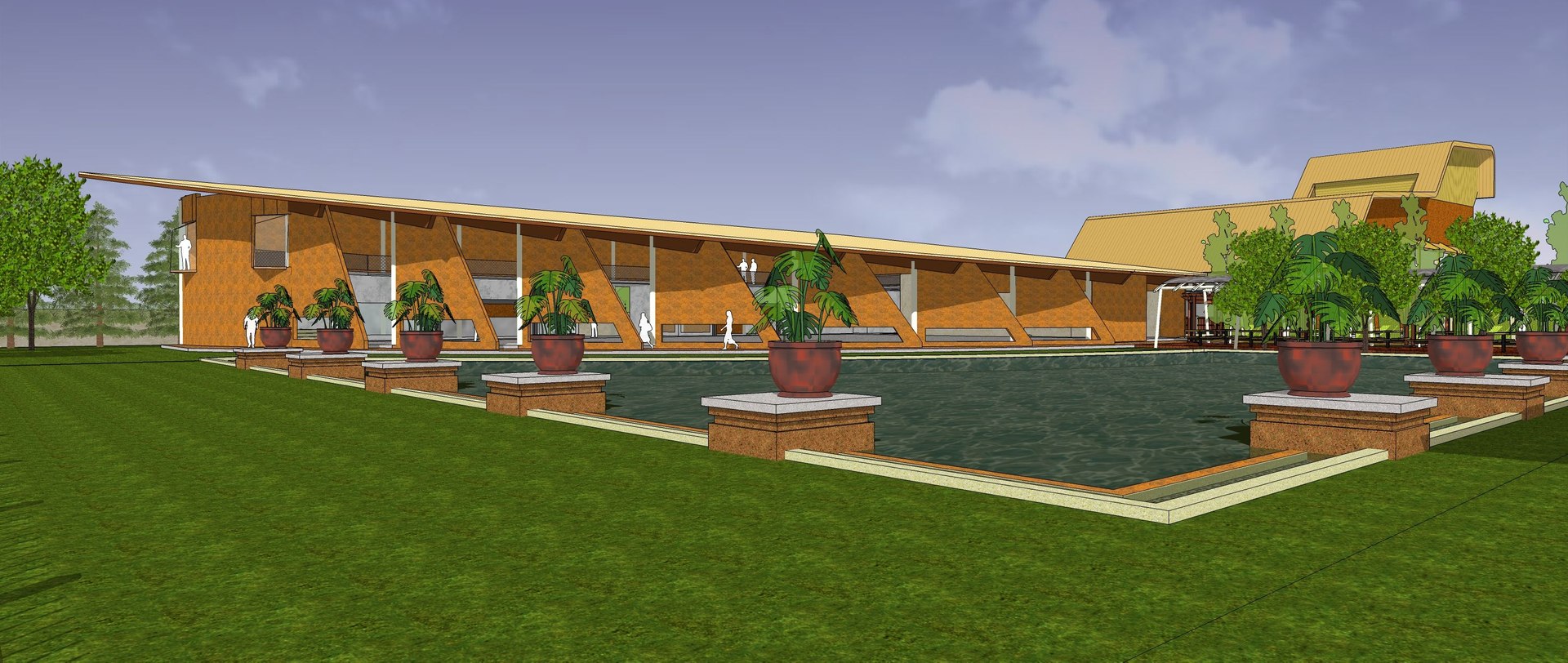 3D Model Tropical Architecture - TurboSquid 2055424