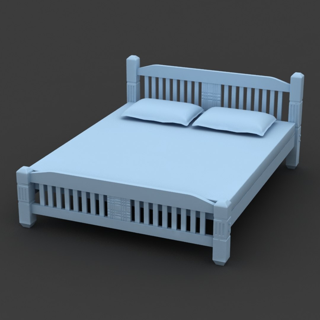 3ds Max Bed Cot